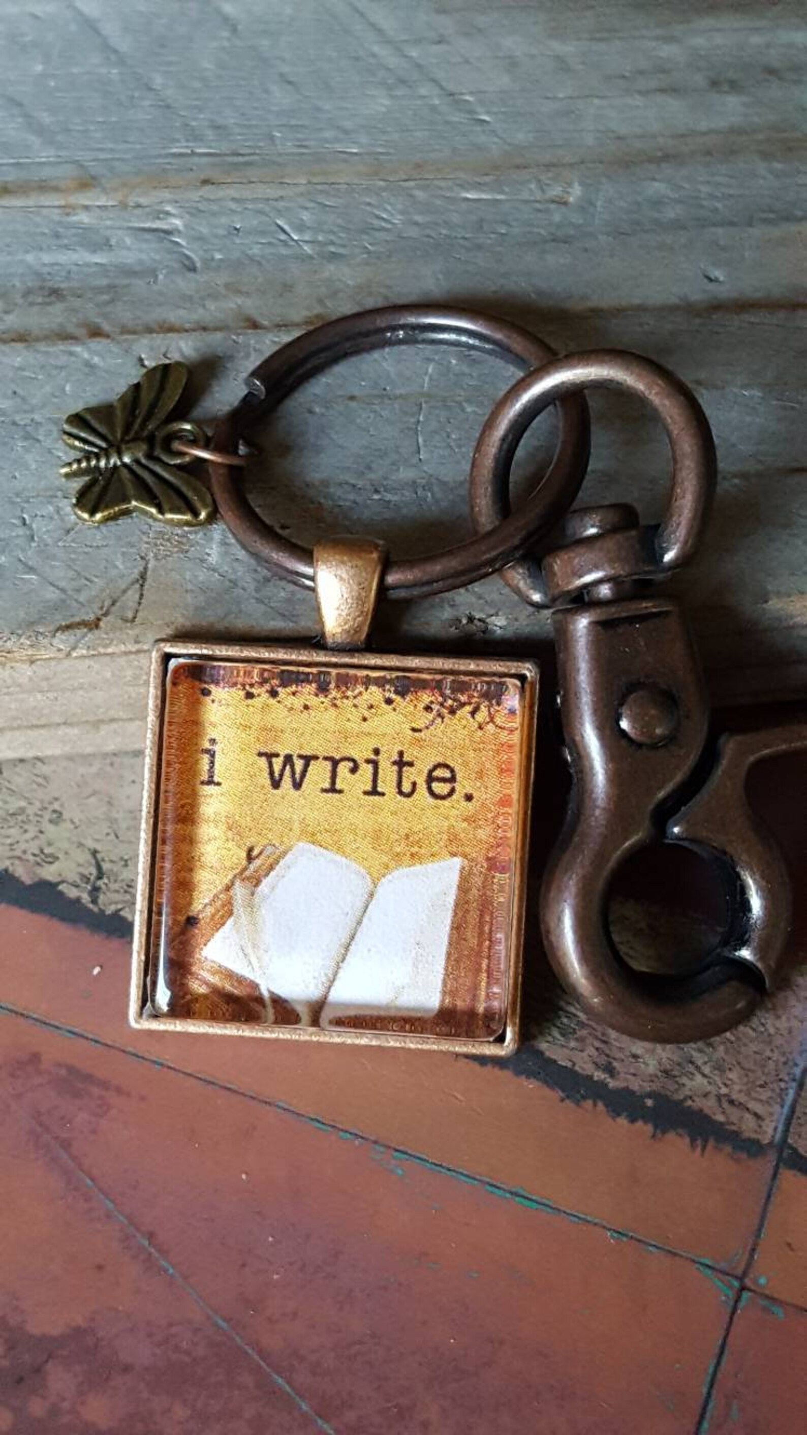 I Write Key Chain Key Chain Writer Writer Gift Antique - Etsy