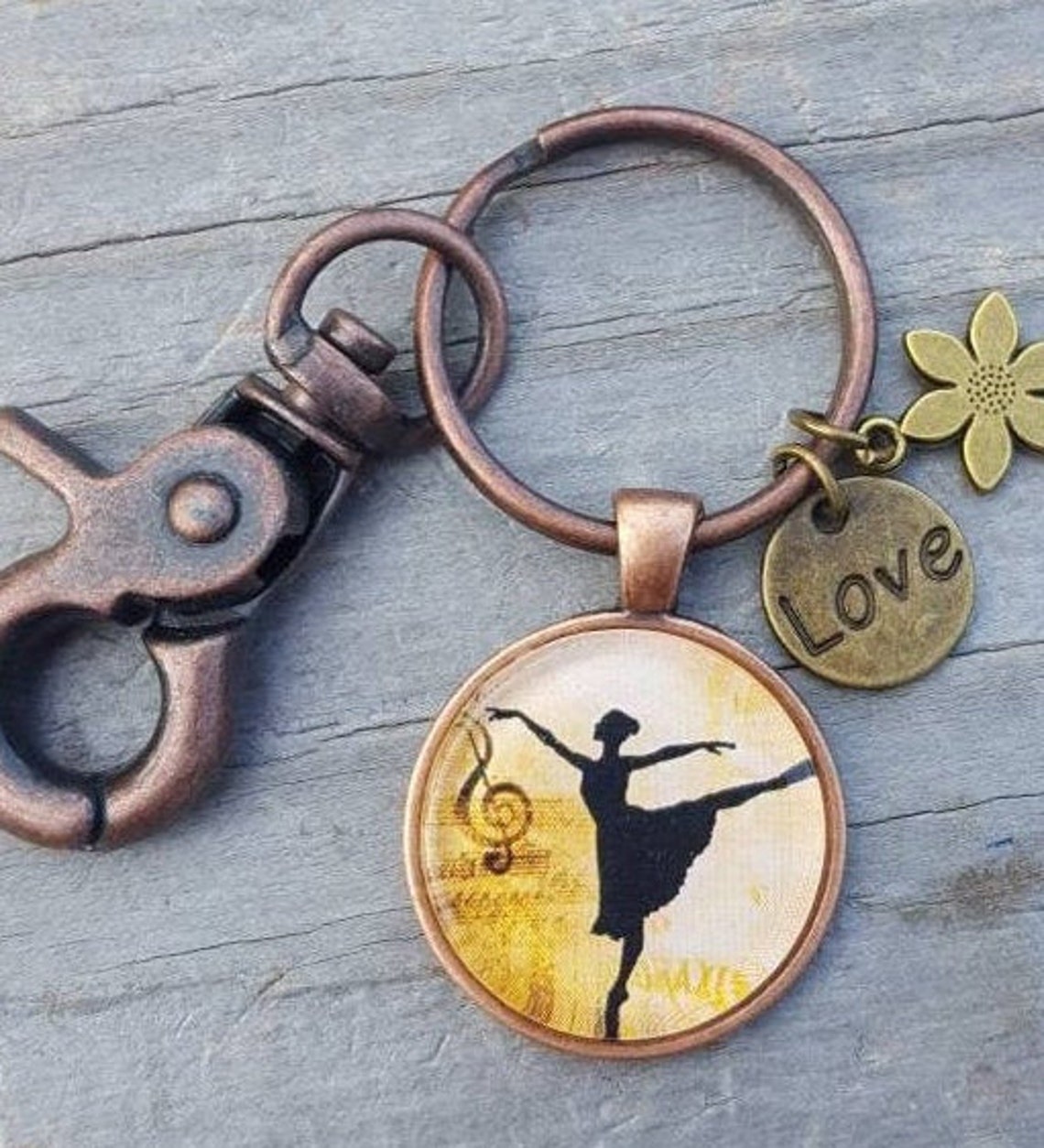 Dancer KeyChain Dancer Gift Dance Gift Vintage KeyChain - Etsy.de