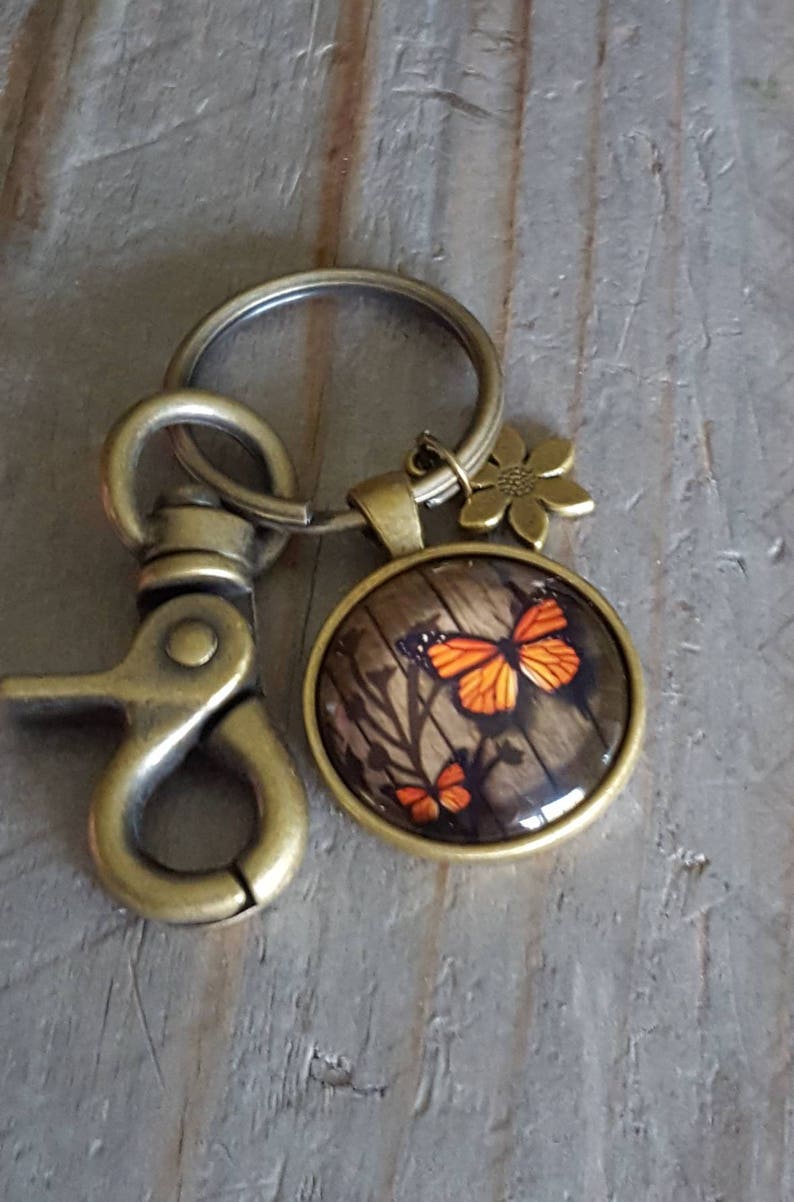 Butterfly Key Chain Monarch Butterfly Butterfly Lover - Etsy