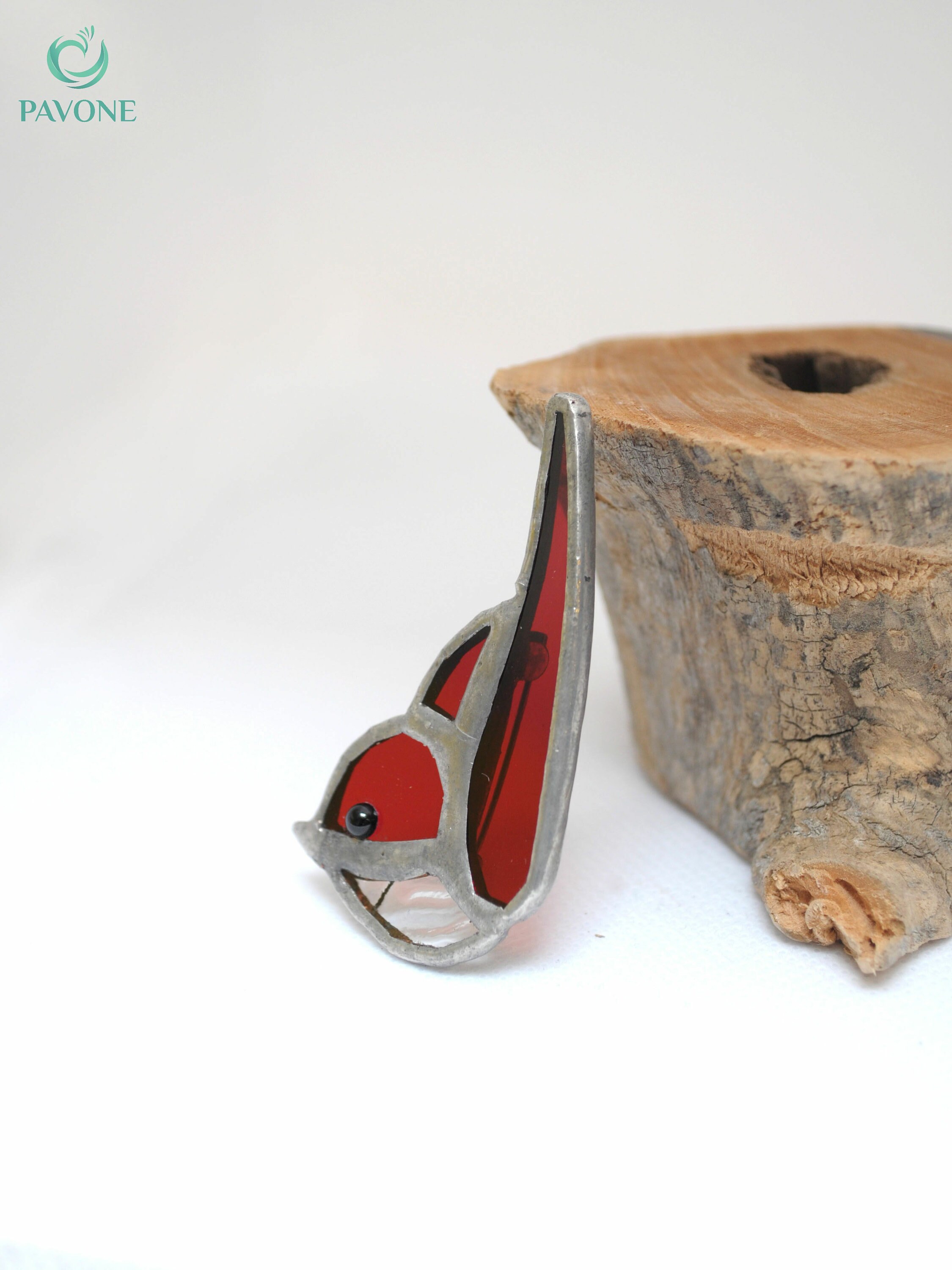 Red Bird Brooch, Tiffany Brooch, Stained Glass Jewelry, Tiffany ...