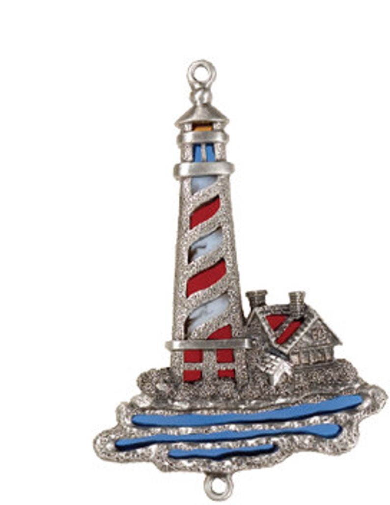 Kara's 36" Lighthouse Stained Glass Wind Chime - Etsy