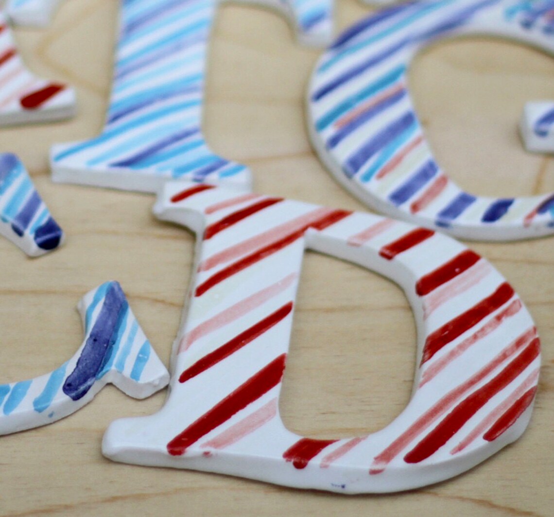 Ceramic Letters Custom Mosaic Tiles Shapes Mosaic Tiles Ceramic Craft ...