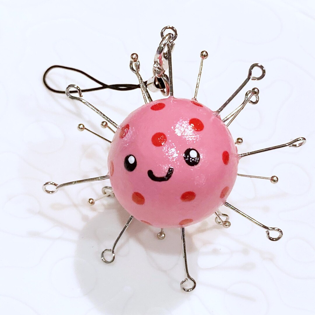 Measles Virus Microbe Charm, Ornament, Microbiologist / Virologist ...