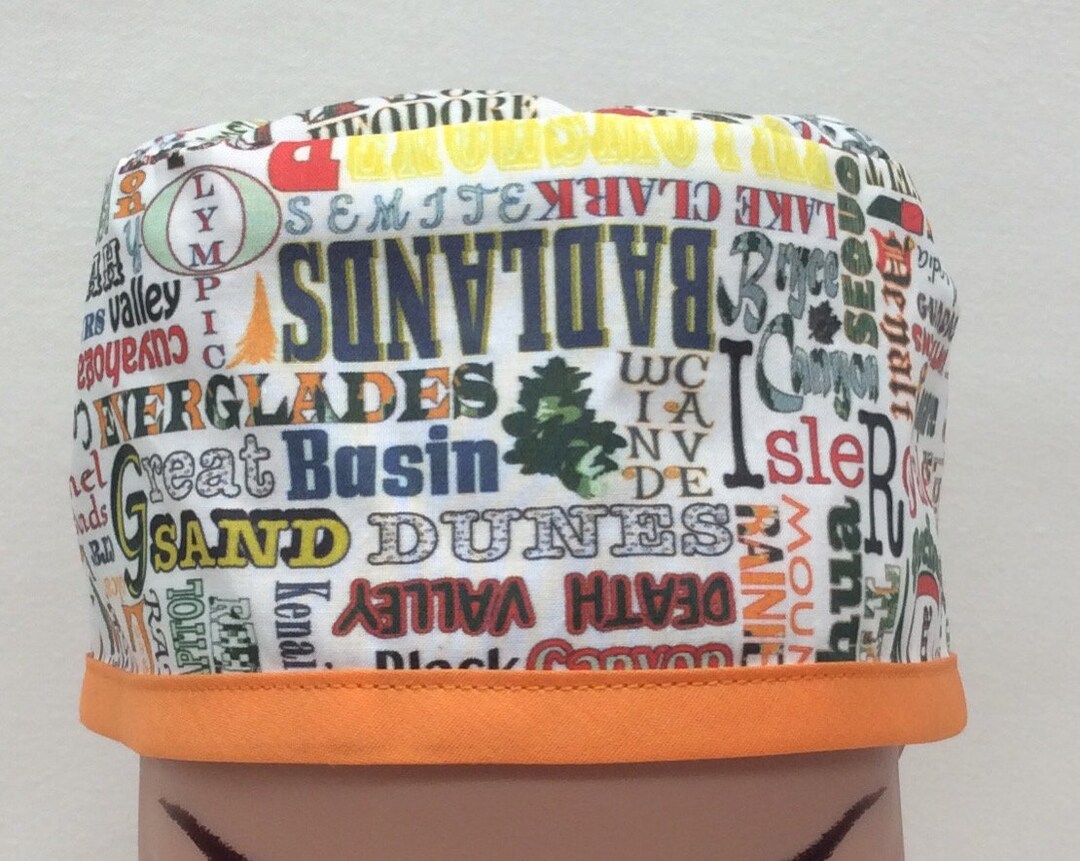MEN'S Surgical Scrub Cap, Chemo Cap, Nurse Hat, Scrub Hat, Traditional ...