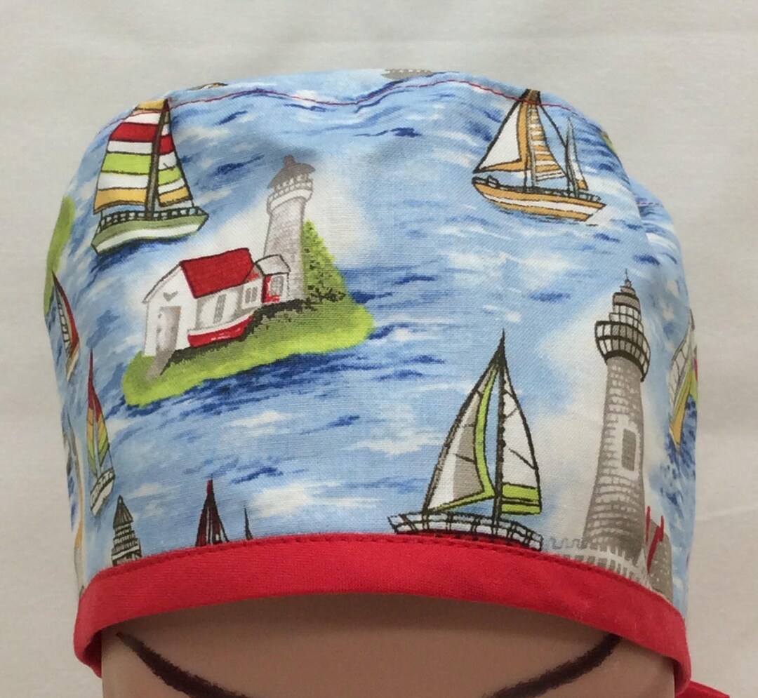 MEN'S Surgical Scrub Cap, Chemo Cap, Nurse Hat, Scrub Hat, Traditional ...