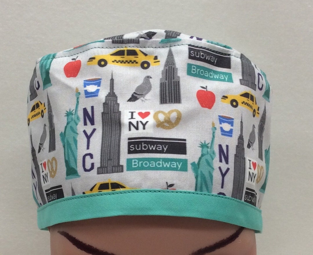 MEN'S Surgical Scrub Cap, Chemo Cap, Nurse Hat, Scrub Hat, Traditional ...