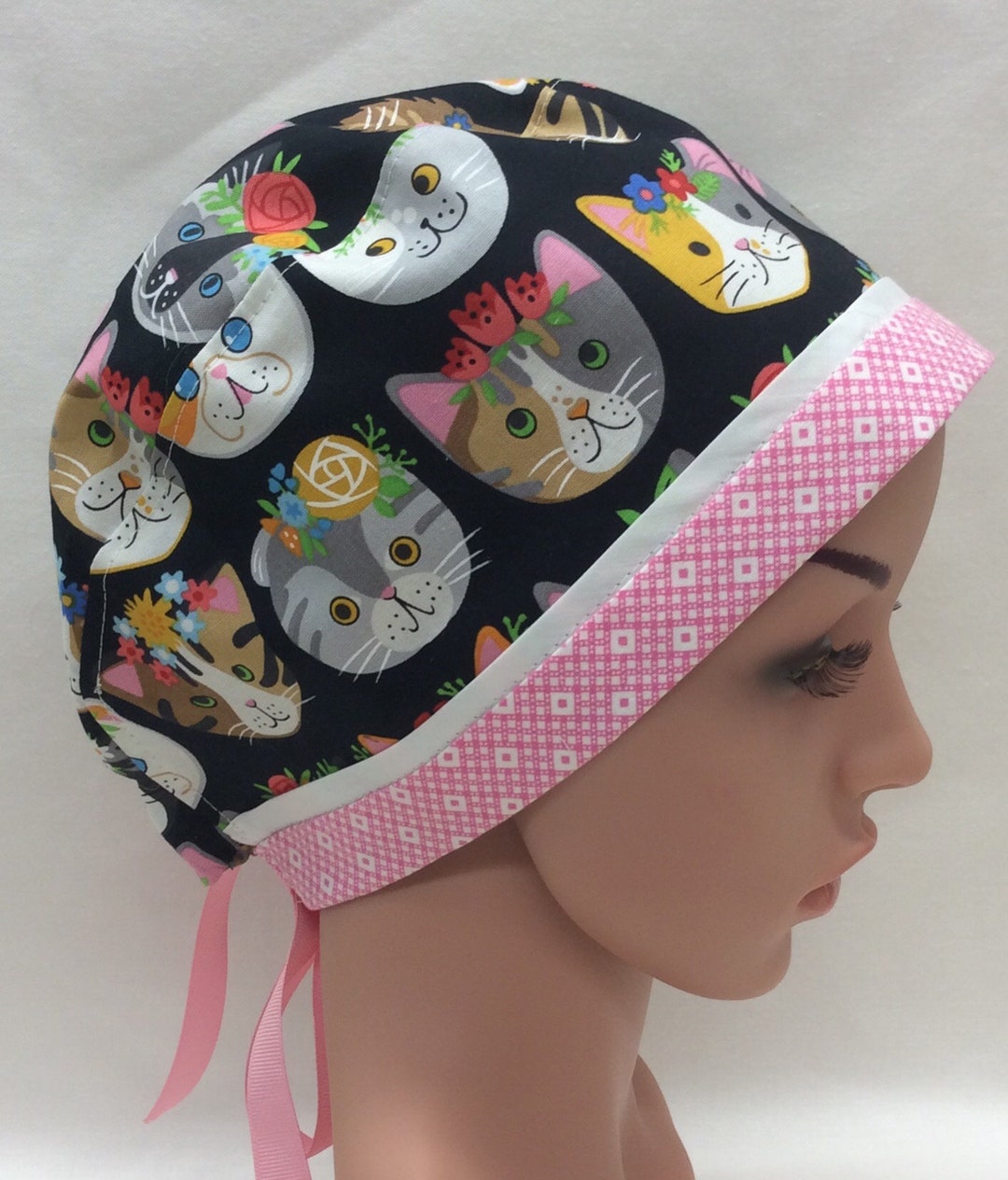 Cats Surgical Scrub Cap, Chemo Cap, Nurse Hat, Scrub Hat - Etsy