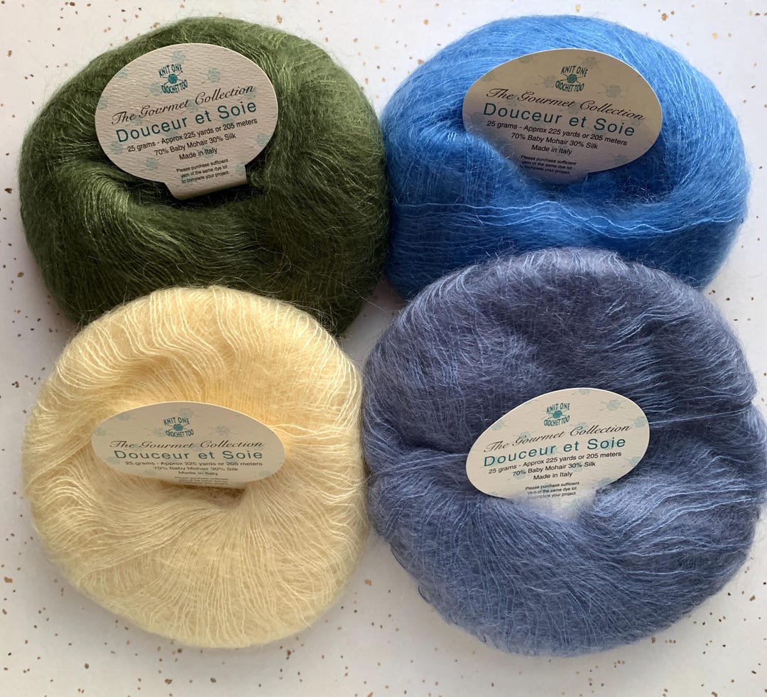 Douceur Et Soie, Lots of 2 Skeins, Assorted Colors, A Gossamer Blend of ...