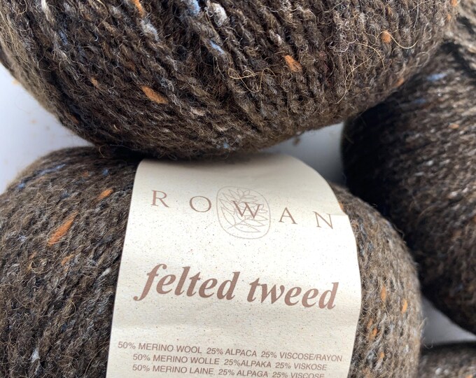 Rowan Felted Tweed, Lot of 5 Balls, Color 153 ”phantom Brown”, DK ...