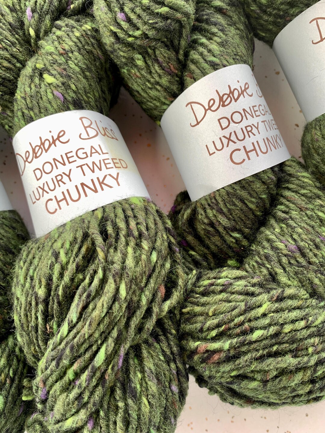 Debbie Bliss Donegal Luxury Tweed Chunky, Lot of 4 Hanks, Wool/ Angora ...