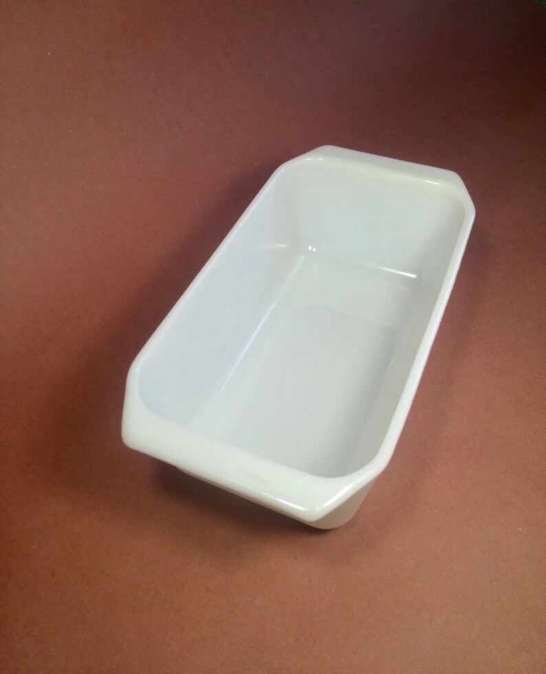 Pyrex White Glass Loaf Pan 215-B, 9X5X3, Vintage Pyrex, Opal White ...