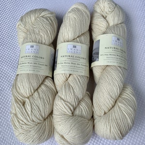Swans Island Merino Wool & Tussah Silk Yarn, Three Color Matched Skeins ...