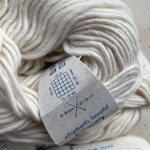 Elsebeth Lavold-chunky AL, Lot of 4 Balls in ecru, Peruvian Wool-alpaca ...