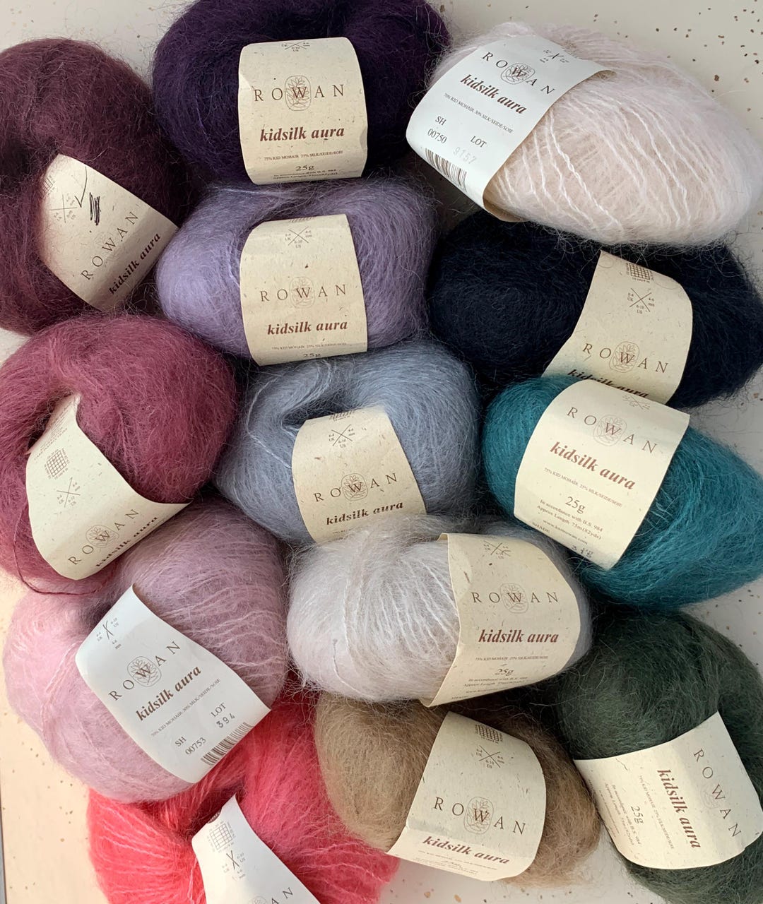 Rowan Kidsilk Aura, Lots of Four Balls, Kid Mohair/silk Blend, Aran ...
