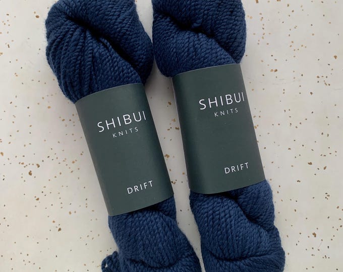 Shibui Knits Drift in the Color "suit", Two Hanks, Worsted Weight Yarn ...