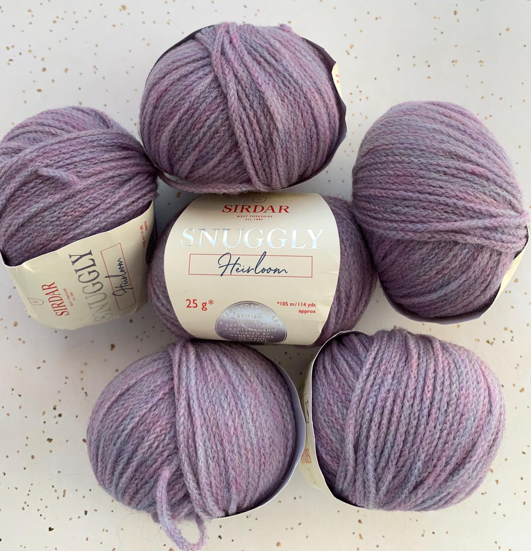 Sirdar Snuggly-heirloom, Lot of 6 Balls, Wool-nylon Blend, Shade 555 ...