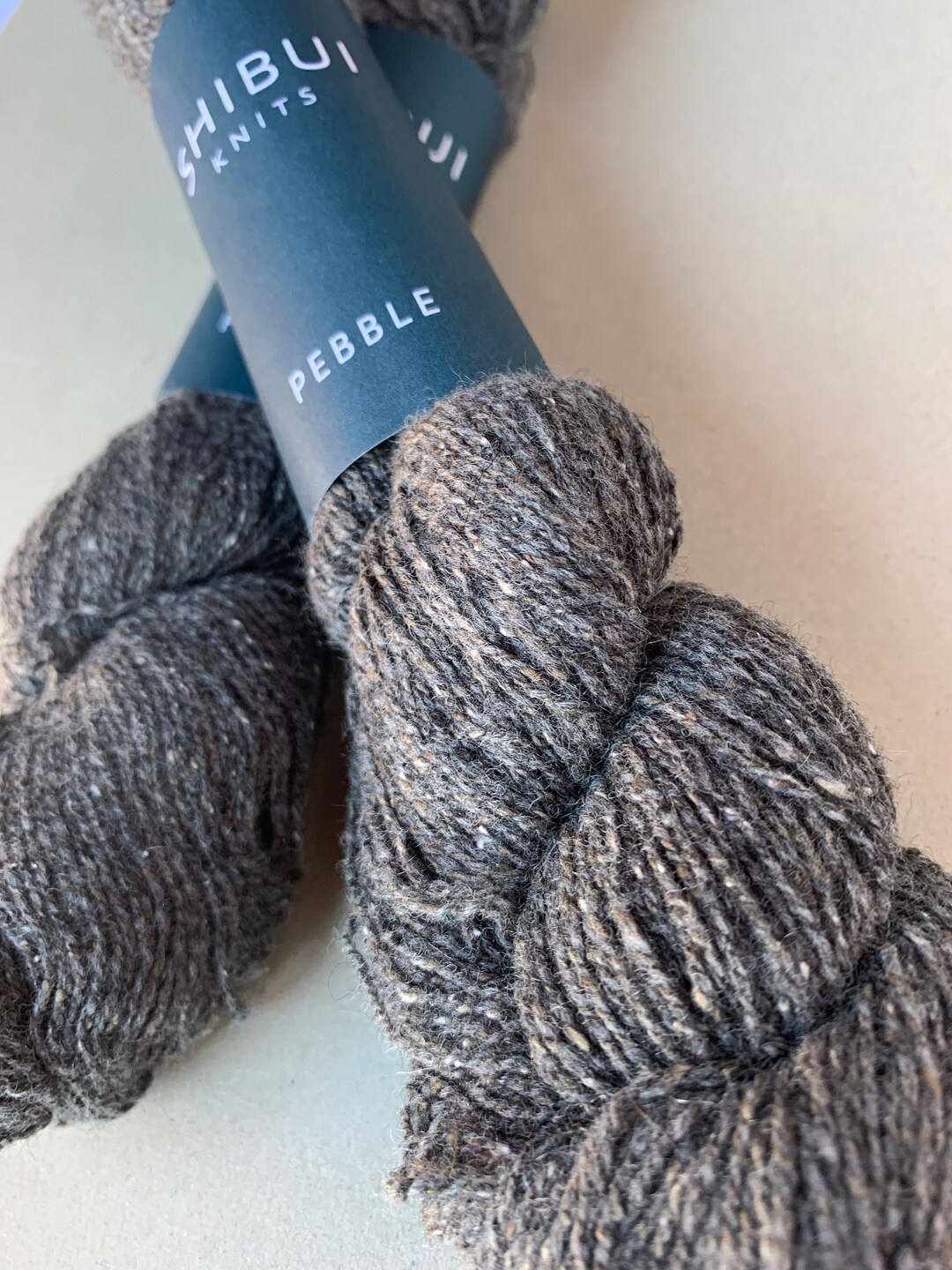 Shibui Knits Pebble "tar", Two Skeins, Light Fingering Weight Yarn ...