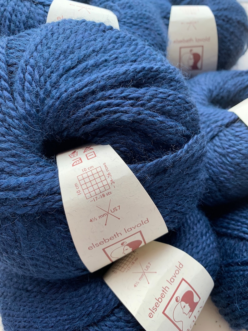 Elsebeth Lavold Baby Llama, Lot of Seven Skeins in navy, Designers ...