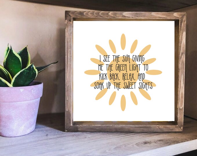 I See the Sun - Etsy