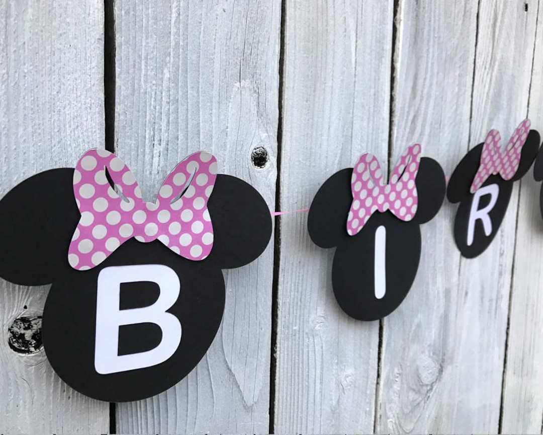 Minnie Mouse Banner - Etsy