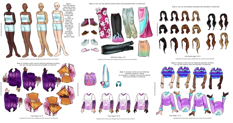 Printable Anime Paper Doll and Room Decoration Busy Book - Etsy