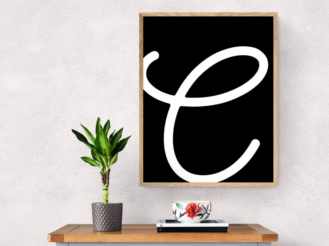 Printable Art Letter C Poster Typography Poster Minimalist - Etsy Australia