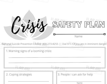 Safety Crisis Plan - Etsy