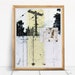 Collage Art Print, POWER LINES, Art for Walls, Prints for Framing, Boho ...