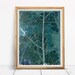 Botanical Art Cyanotype Print, Abstract Leaf Print Botanical Wall Art ...