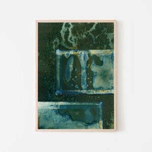 Printable Abstract Art, Cyanotype Print, Instant Download Sunprint - Etsy