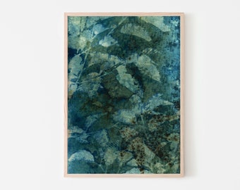 Printable Botanical Art Decorative Cyanotype Print Instant | Etsy
