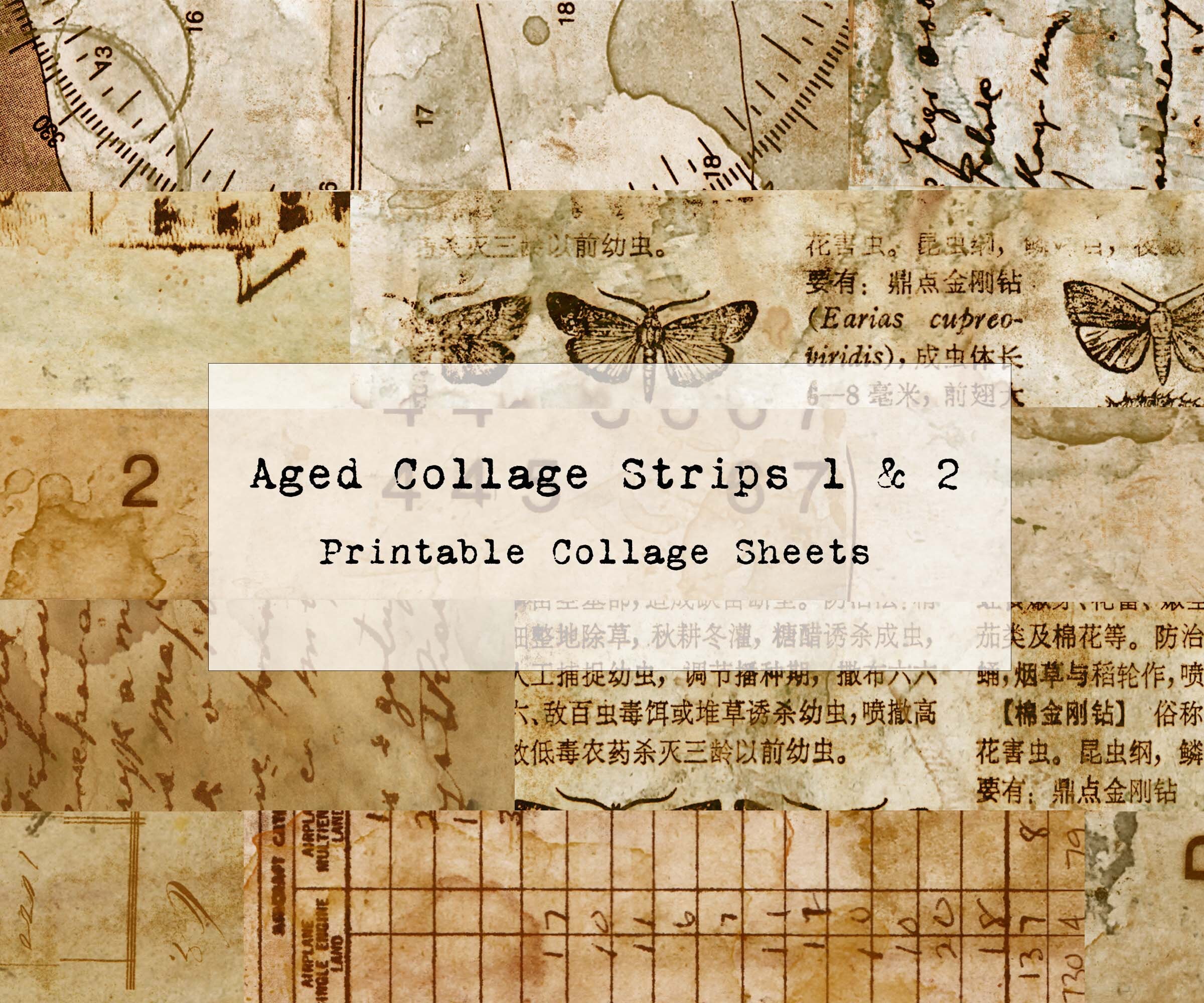 Printable Collage Tear Sheets Digital Download Printable Paper Scraps ...