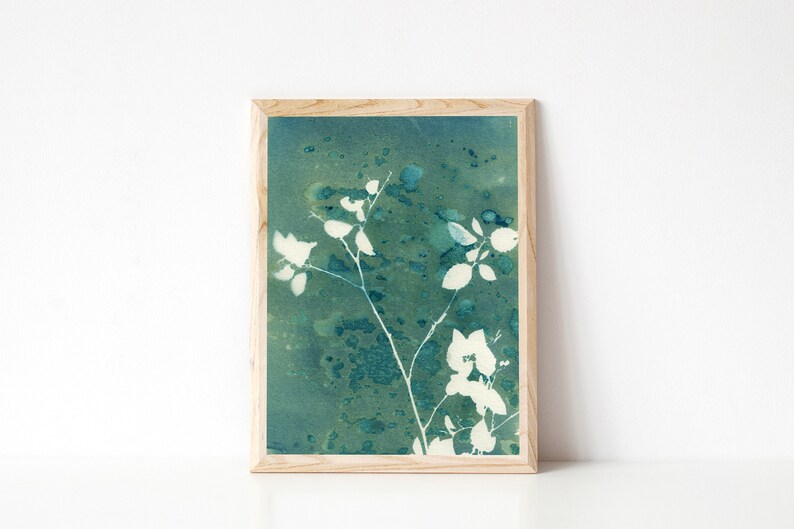 Printable Art Botanical Cyanotype Art UNDERWATER FLORAL - Etsy