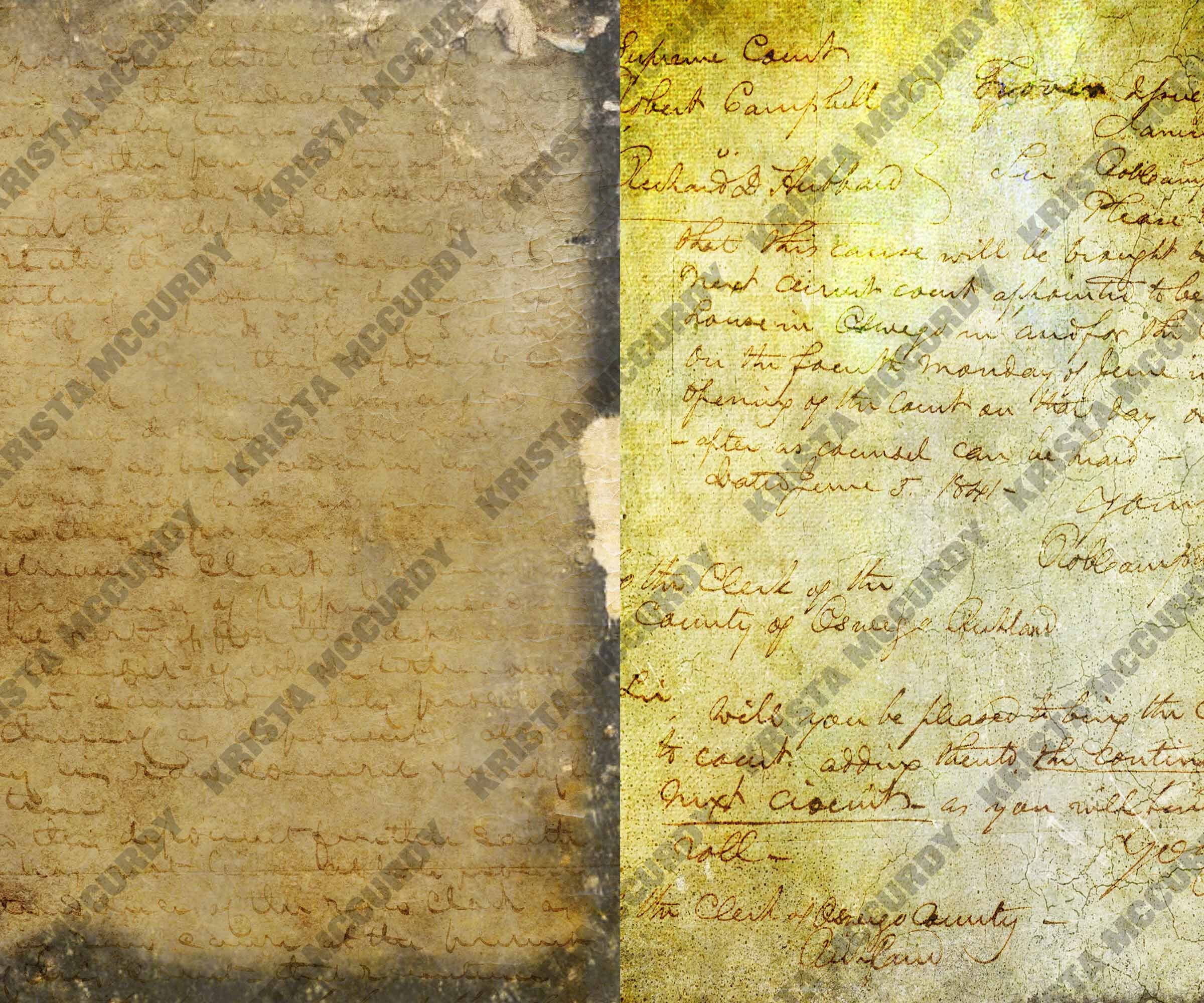 Digital Grunge Paper Pack AGED DOCUMENTS VOL. 1 Printable Junk Journal ...