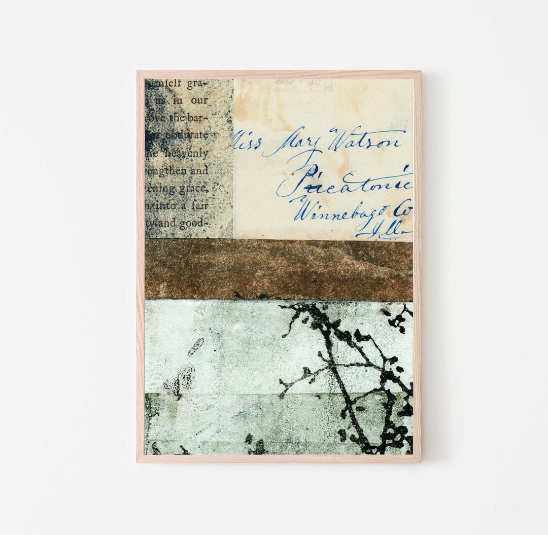 Printable Collage Wall Art MISS MARY WATSON Instant Download Art Print ...