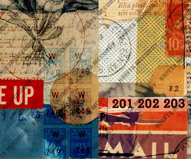 Digital Collage Sheets Printable Grunge Backgrounds Collage | Etsy