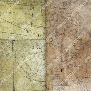 Digital Paper Pack TRAVELS IN GRUNGE 2 Printable Junk Journal Pages ...