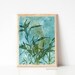 Botanical Cyanotype Art LEAFY BAMBOO Instant Download Art - Etsy