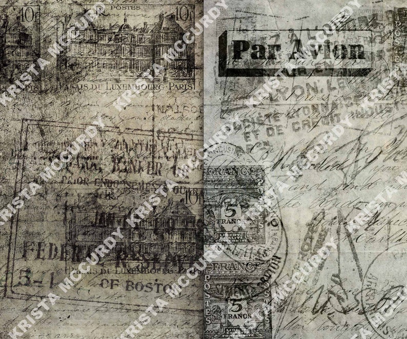 Digital Collage Sheets Printable Grunge Backgrounds Collage - Etsy