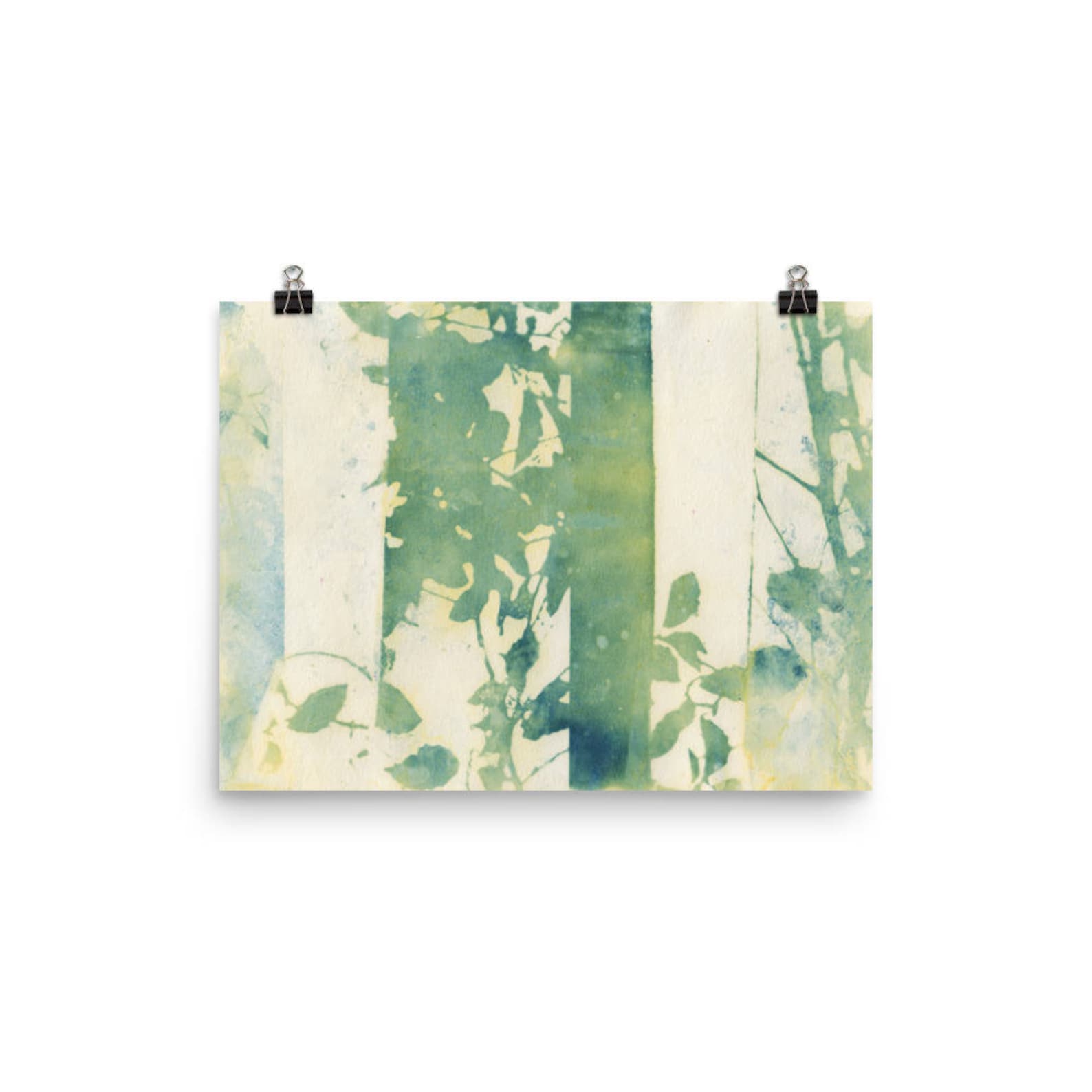 Botanical Wall Art LEAVES AND LAYERS Cyanotype Art Wet | Etsy