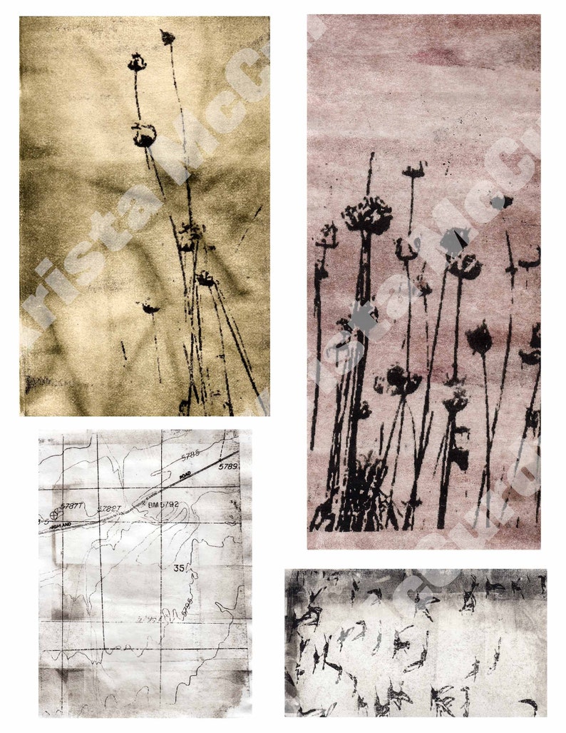 Printable Grunge Collage Sheets Digital Paper Printable Junk - Etsy