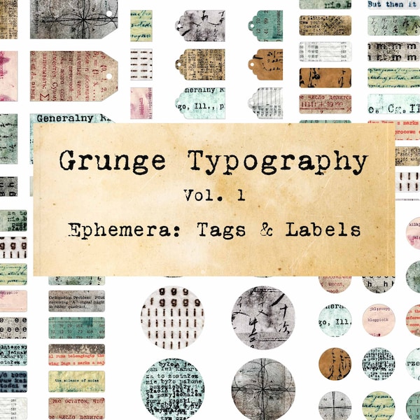 Grunge Tag - Etsy