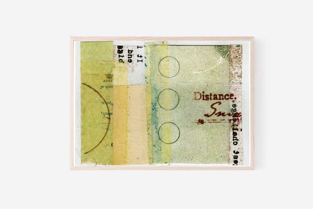 Collage Wall Art, Mixed Media Typography Print, Wall Art to Frame ...