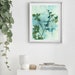 Botanical Art Cyanotype Wall Art Leaves Prints Landscape - Etsy