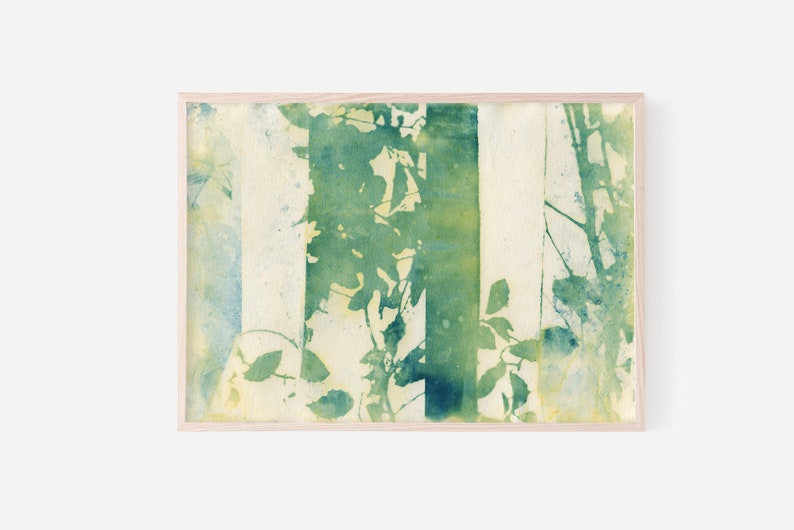 Printable Botanical Wall Art Cyanotype Print Instant - Etsy