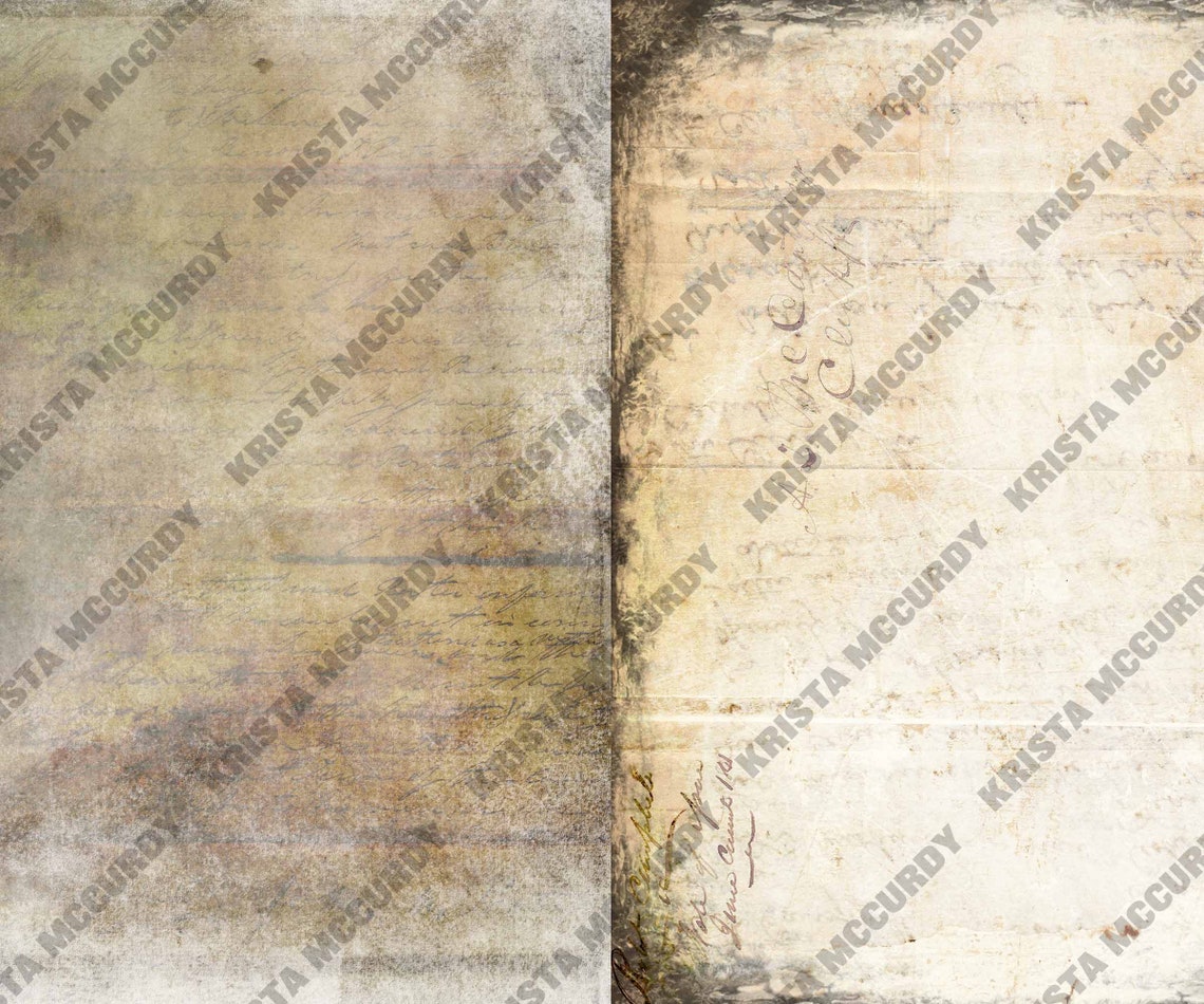 Digital Grunge Paper Pack AGED DOCUMENTS VOL. 1 Printable Junk - Etsy