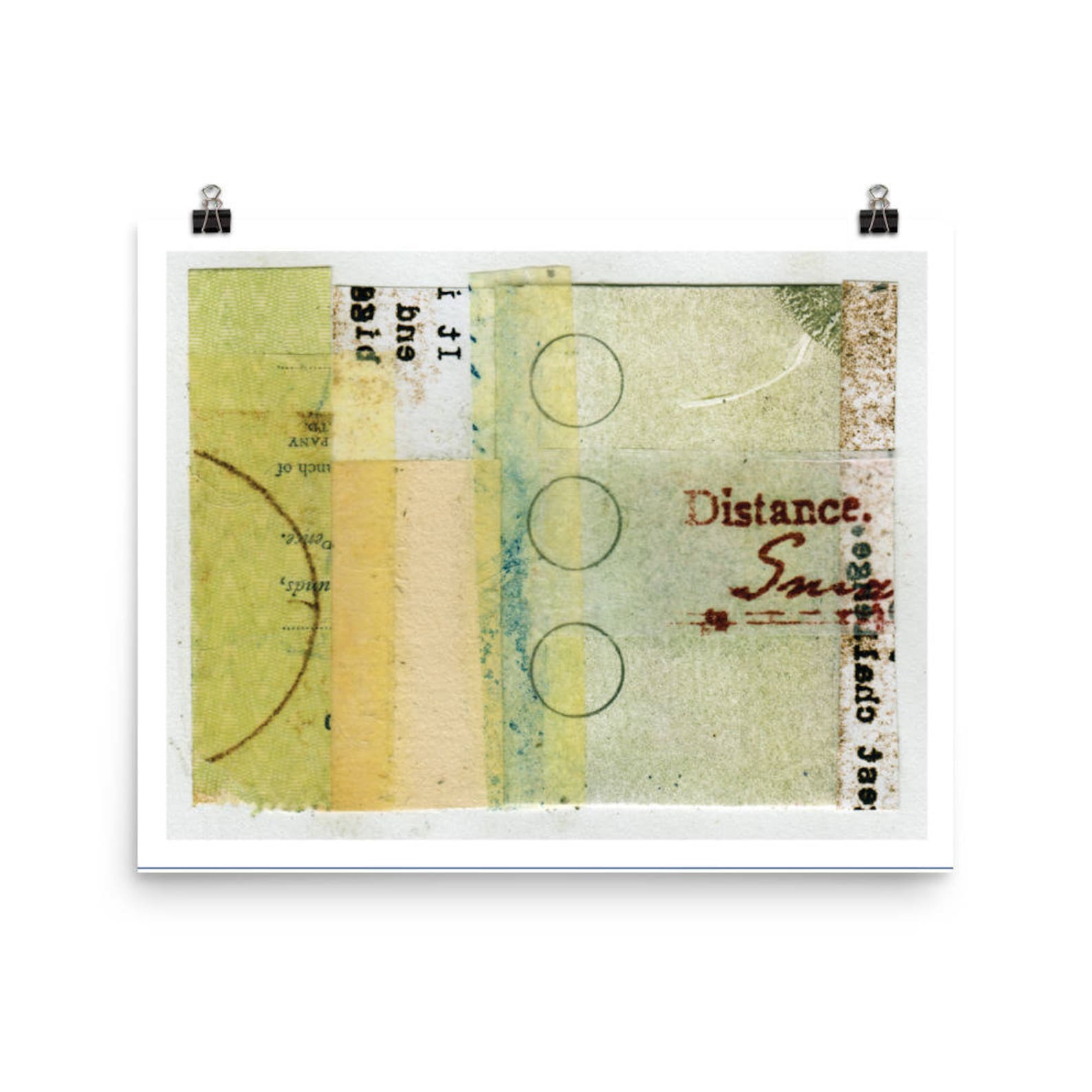 Collage Wall Art, Mixed Media Typography Print, Wall Art to Frame ...