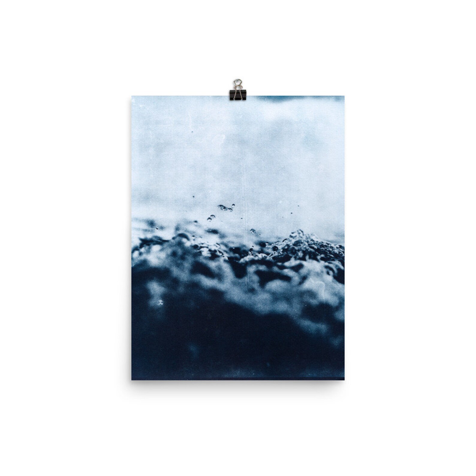 Coastal Style Wall Art Prints Cyanotype Print Waves Water - Etsy