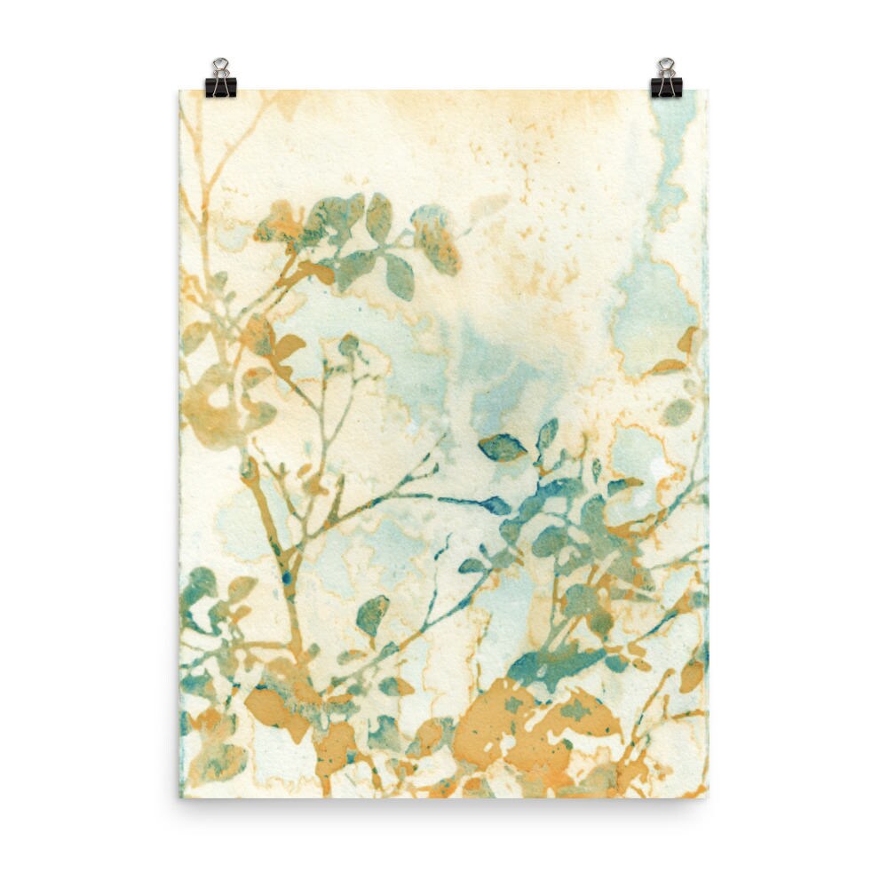 Cyanotype Botanical Print Giclee Art Prints Art to Frame | Etsy