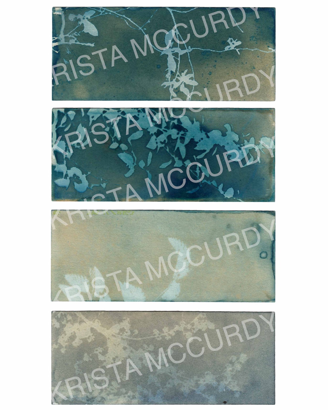 Printable Collage Sheets Digital Paper Pack Cyanotype Art - Etsy